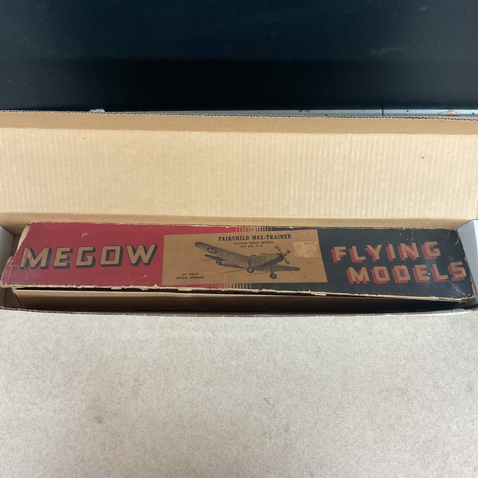 Vintage Megow Fairchild M62 - Trainer Flying Scale Wood Model Kit | eBay