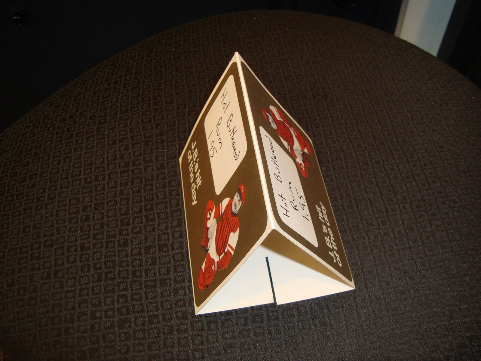 1970's Johnny Bench Home Plate Restaurant Table Placard Cincinnati Reds ...