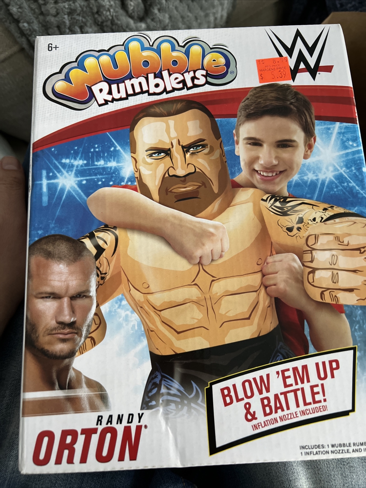 Wubble Rumblers WWE Randy Orton Wrestling Inflatable Figure Blow 'Em Up ...