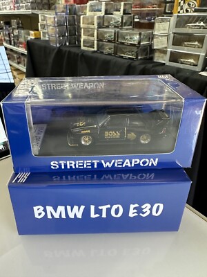 BMW E30 LTO BOSS LIVERY BRIGHT BLACK 499PCS 1/64 DIECAST CAR BY STREET ...