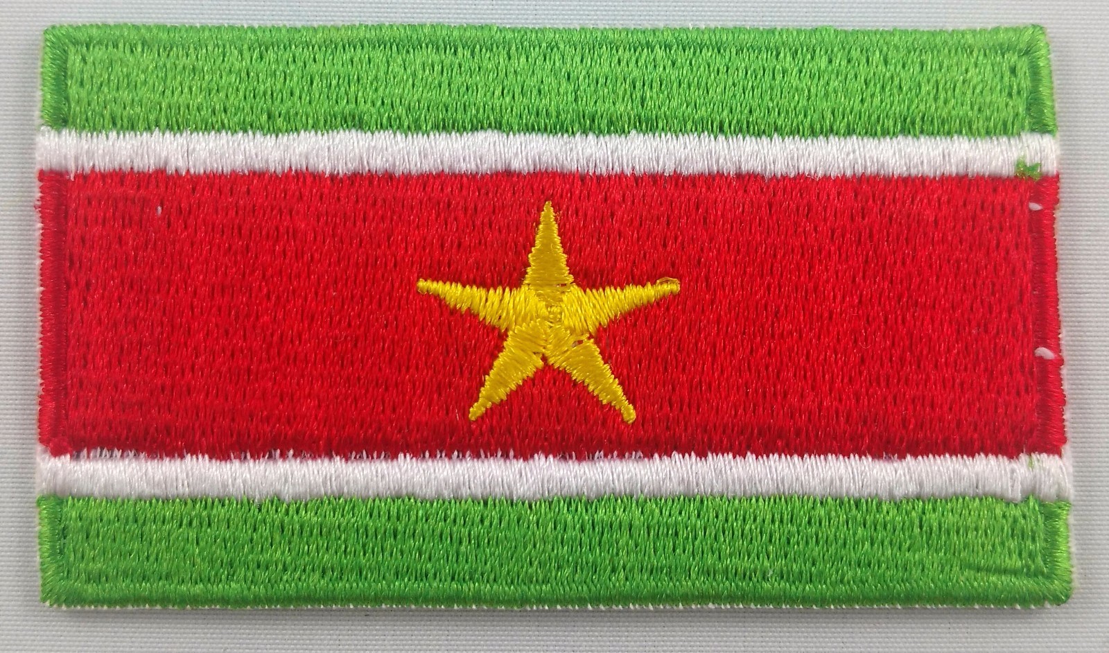 Suriname Flag Patch Embroidered Iron On Applique Surinamese | eBay