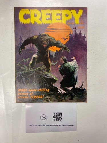 Creepy # 4 VF/NM Warren Comic Book Magazine 1965 Frazetta Cover Monster ...