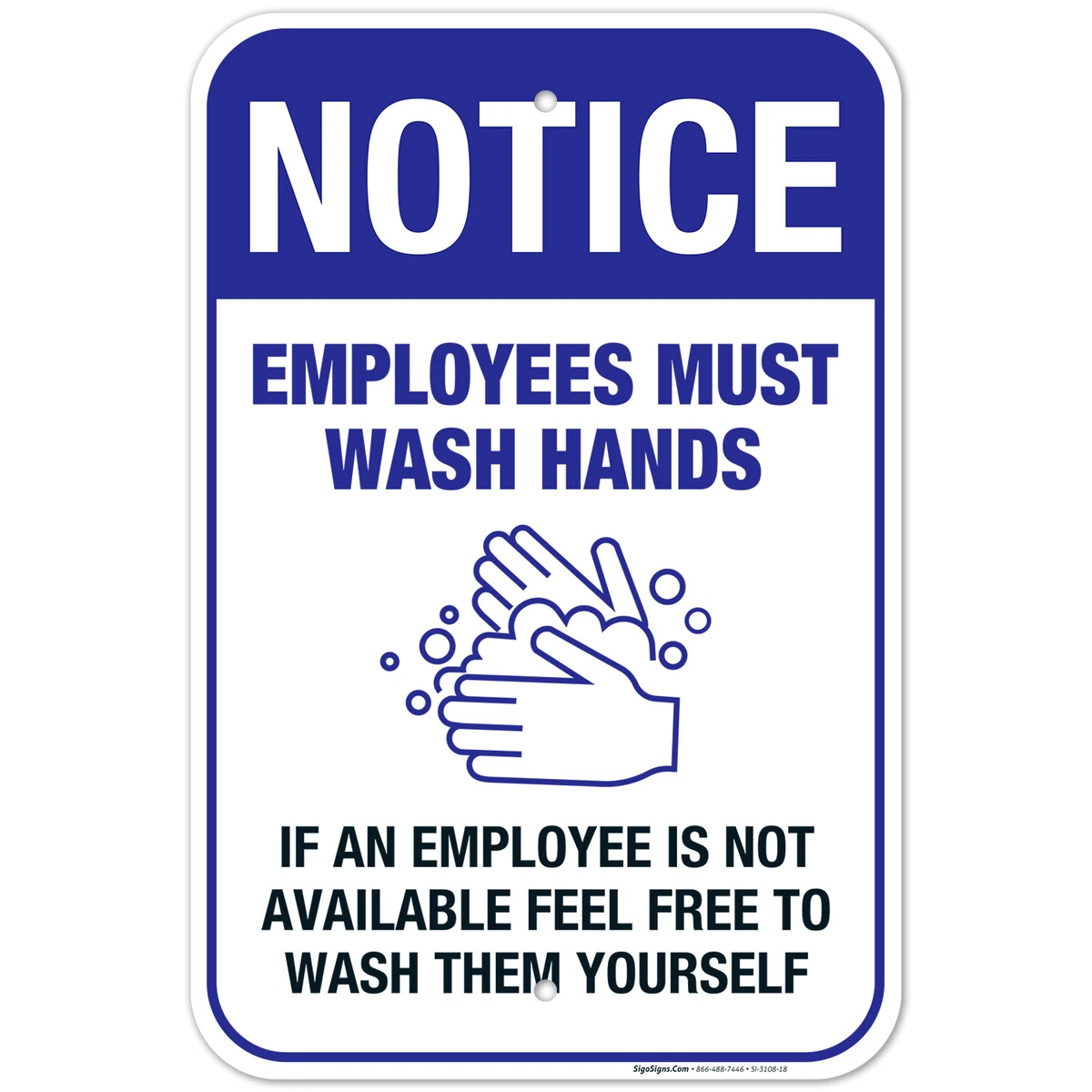 Hand Wash Sign