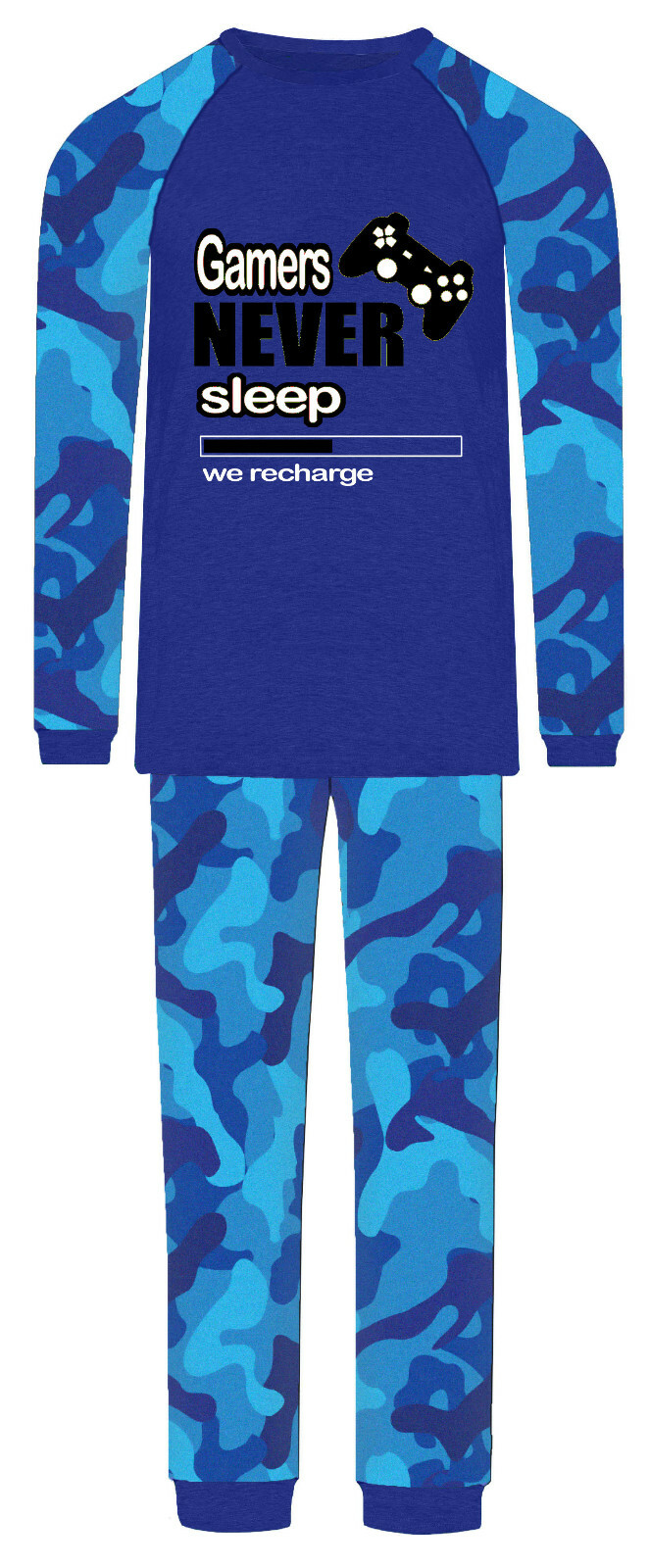 Jujak Boys Gaming Pyjamas Pjs Gamers Never Sleep Premium & Prestige ...