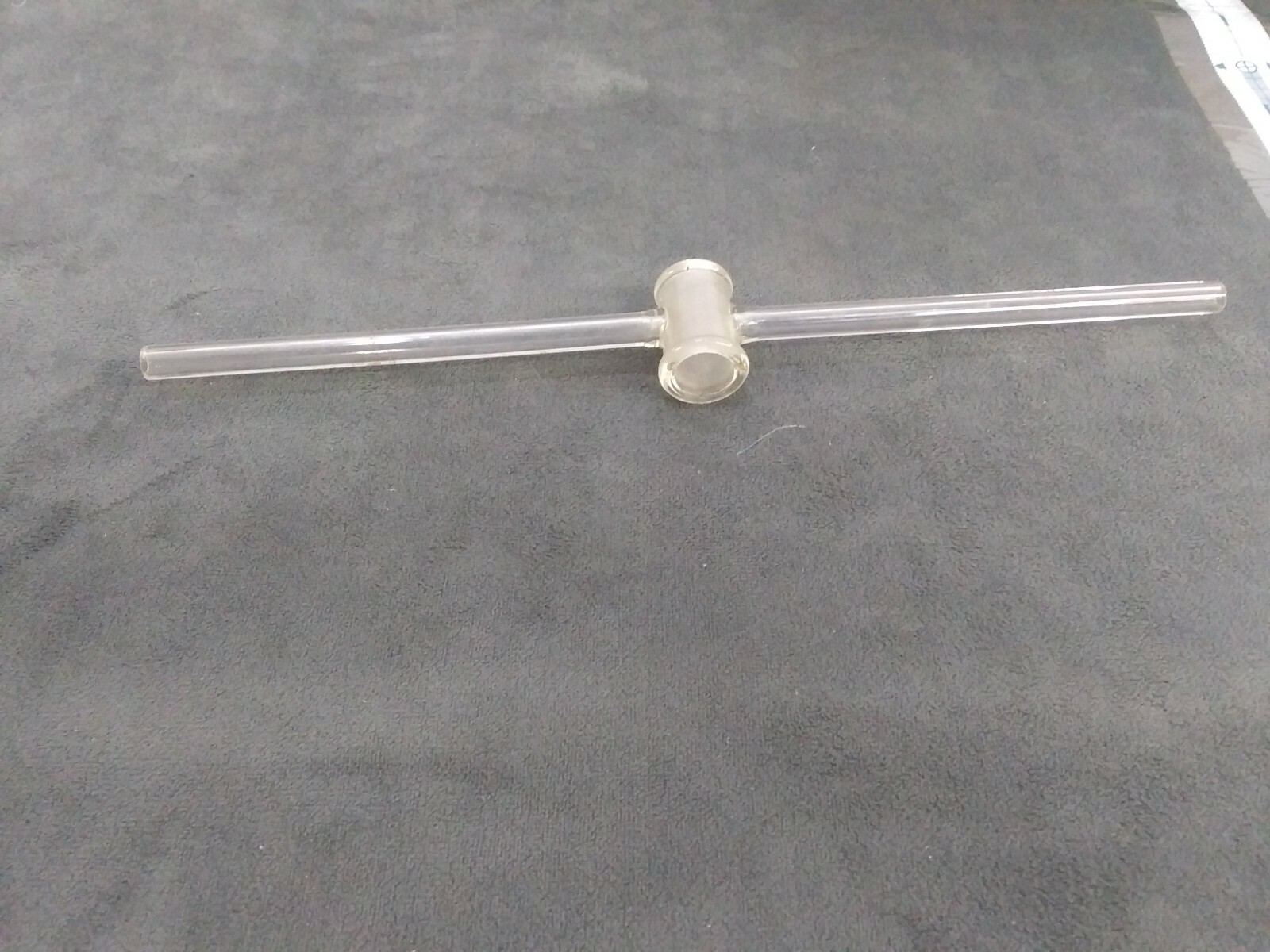 Pyrex Glass Straight Bore Stopcock 10mm OD Sidearms 3mm Bore Plug 7280 ...