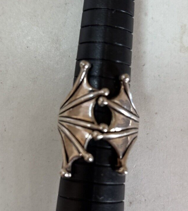 Silver Tone Darkened Gothic BAT WING Wrap Around Ring Size 8 1/2 | eBay