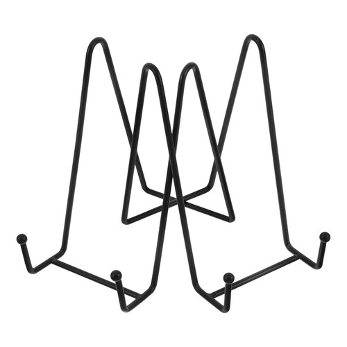 2 Pcs Metal Photo Frame Stand Picture Easels for Display Plate Holder ...