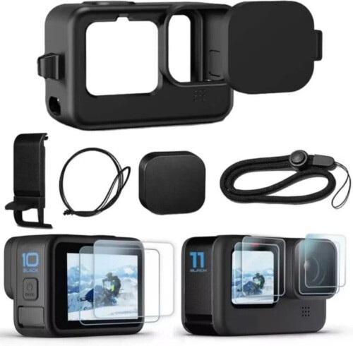 Accessories Kit Protective Soft Silicone Case for Gopro Hero 12/11/10/9 ...