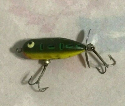 vintage HEDDON "TINY TORPEDO" FISHING LURE rare (2) TREBLE HOOKS fish ...