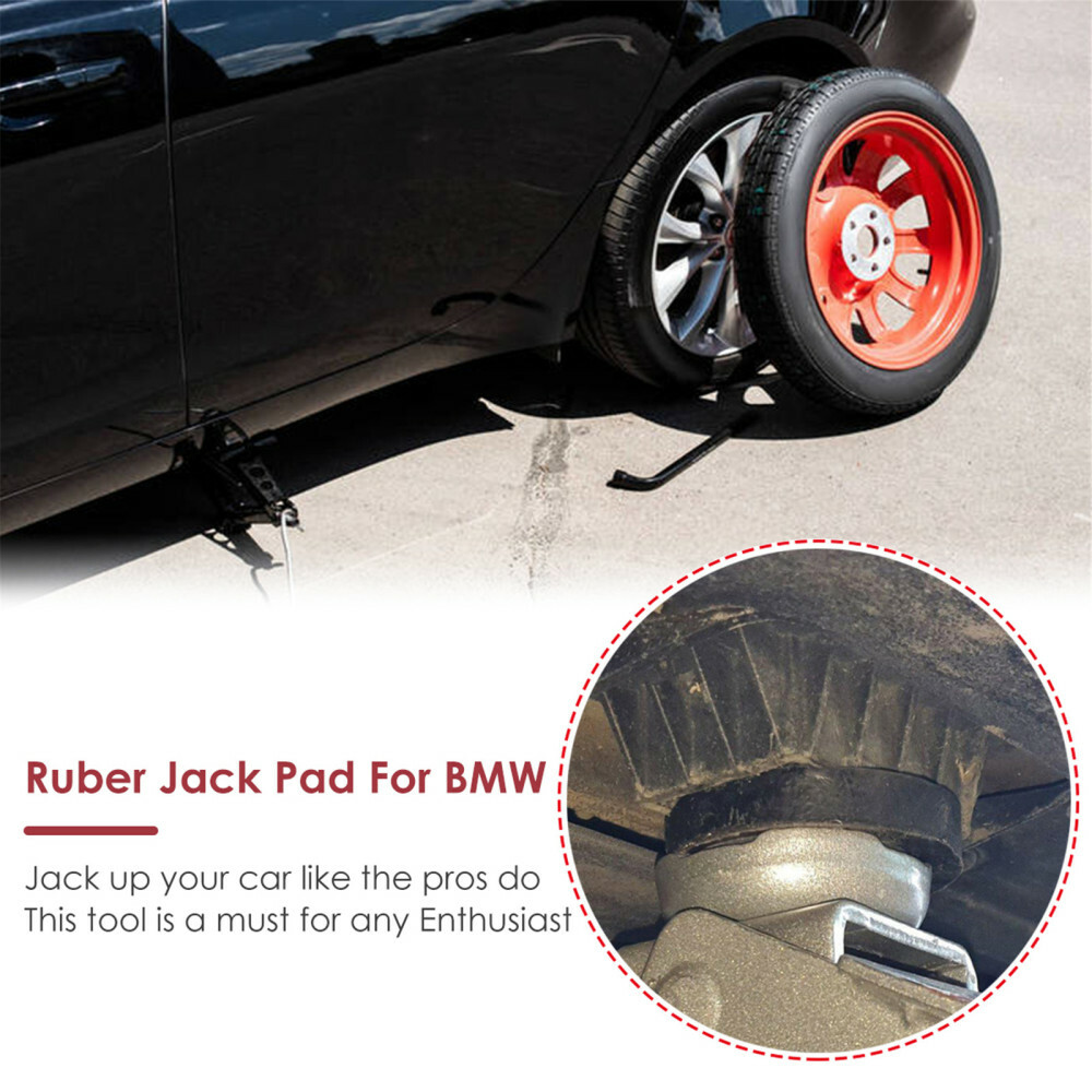 2X Rubber Jacking Point Jack Pad Adaptor SET For BMW 3 4 5 Series X3 X5 ...