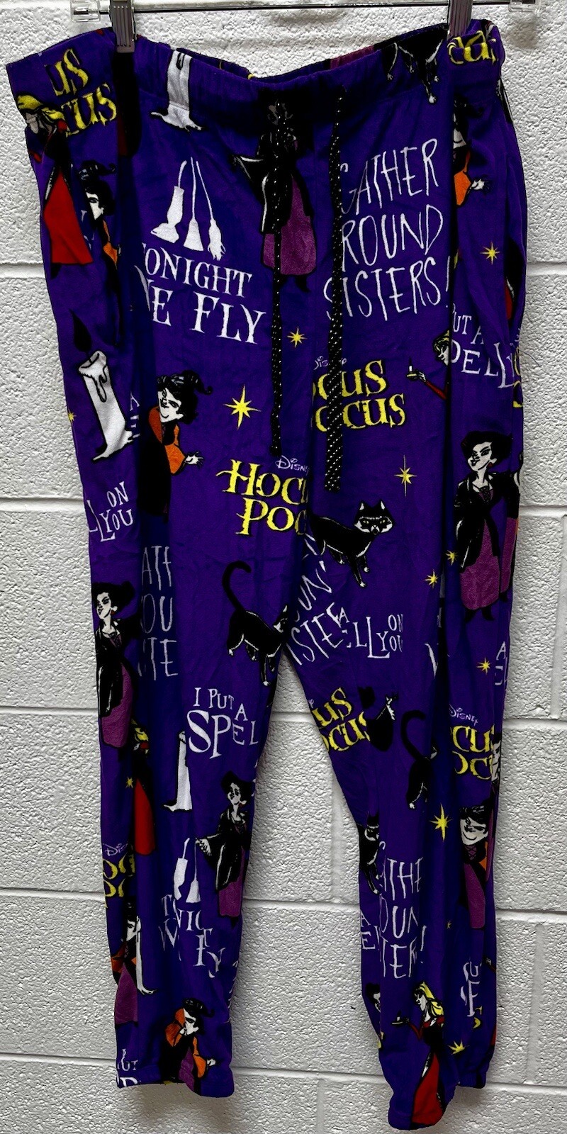 DISNEY Hocus Pocus Witches Pajama Lounge Sleep Pants Sleepwear Women’s ...