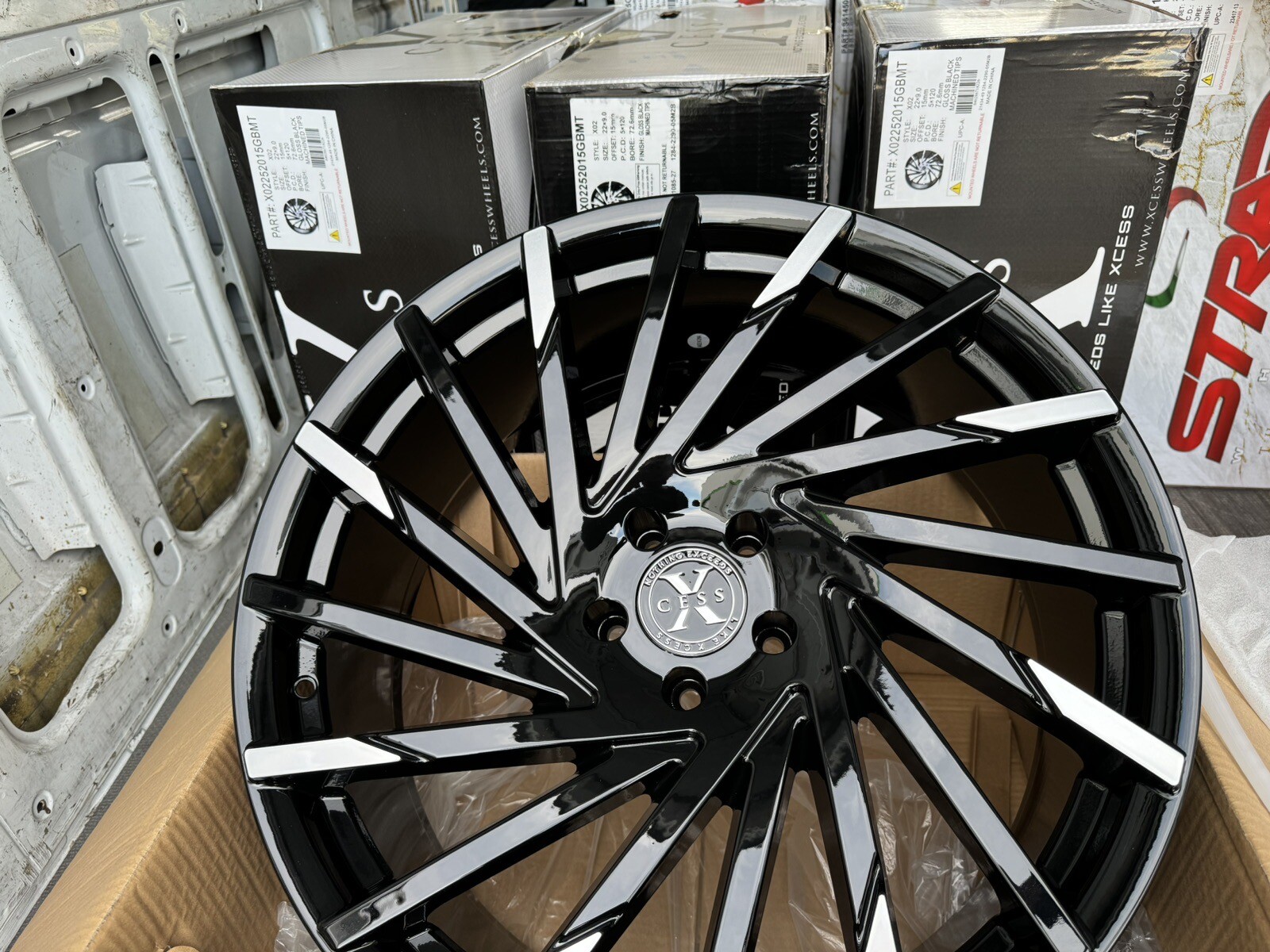 Xcess X02 Wheels 22x9 (15, 5x120.65, 72.6) Black Rims Set of 4 | eBay