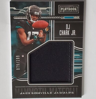 DJ CHARK JR 2018 Panini Playbook Football Mammoth Material #MM-26 Black ...