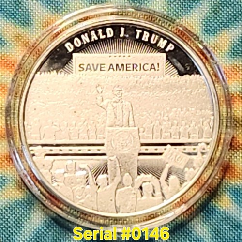Disme TRUMP RALLY 2 TWO 1 Oz 999 Fine Silver Round Our PRESIDENT DONALD ...