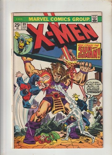 X-Men #89 NM 1974 1st App. Of Sub-Human | eBay