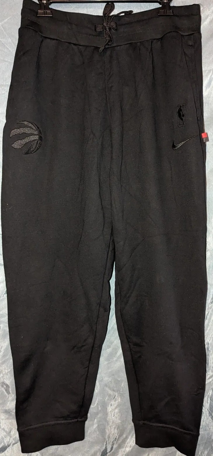 RARE Nike NBA Warm Up Pants Toronto Raptors sweatpants Button tear XL ...