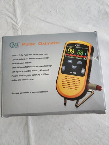 CMI Continuous Pulse Oximeter Rechargeable Battery & Data Storage ...
