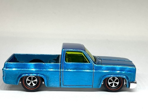 Hot Wheels “CUSTOM MADE” REDLINE Spectraflame Blue '83 Chevy Silverado ...