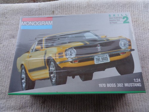 Monogram # 2923 1970 Boss 302 Mustang 1/24 Scale Model Kit Sealed | eBay
