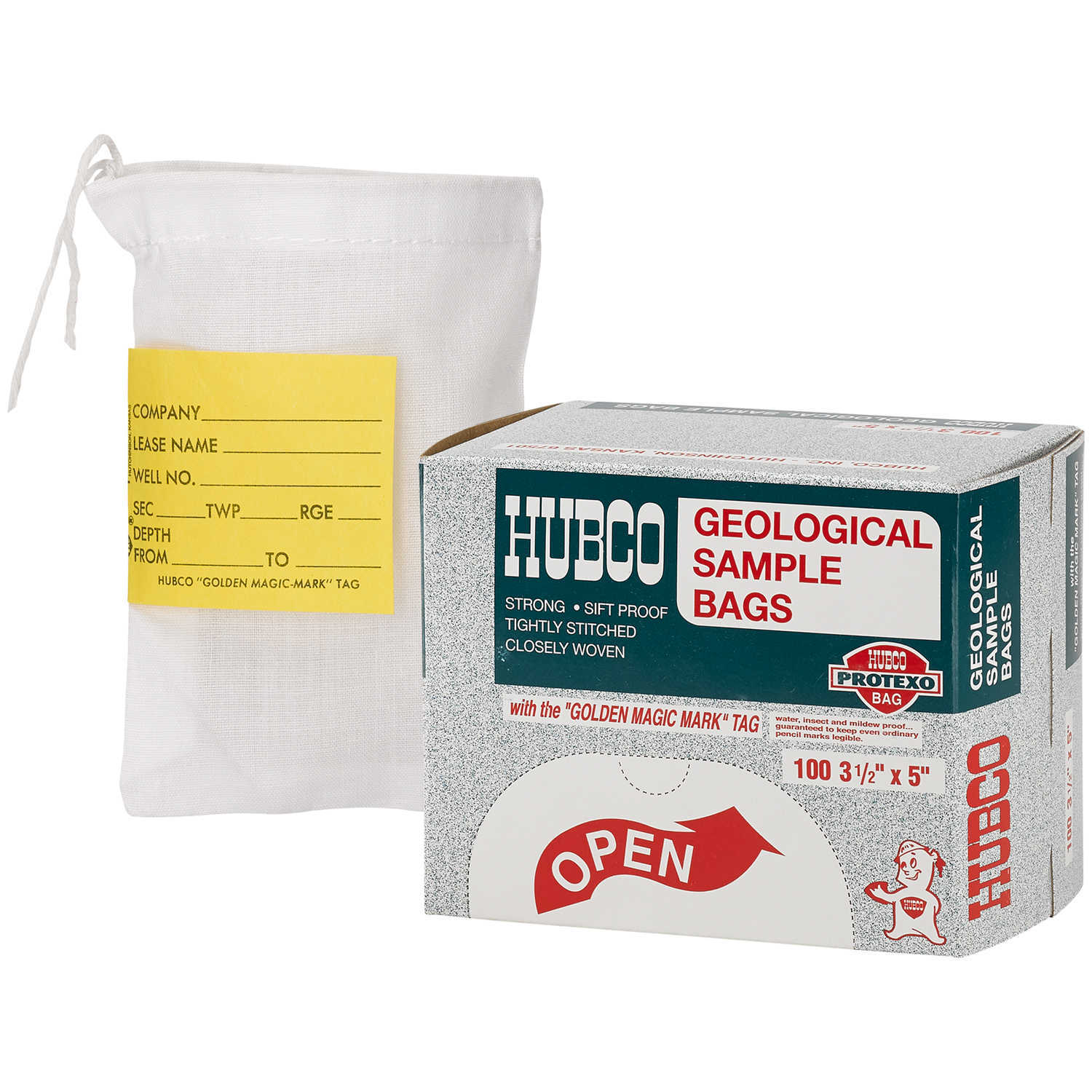 Hubco Protexo Cloth Soil Sample Bags 3-1/2” x 5” Box of 100 | eBay