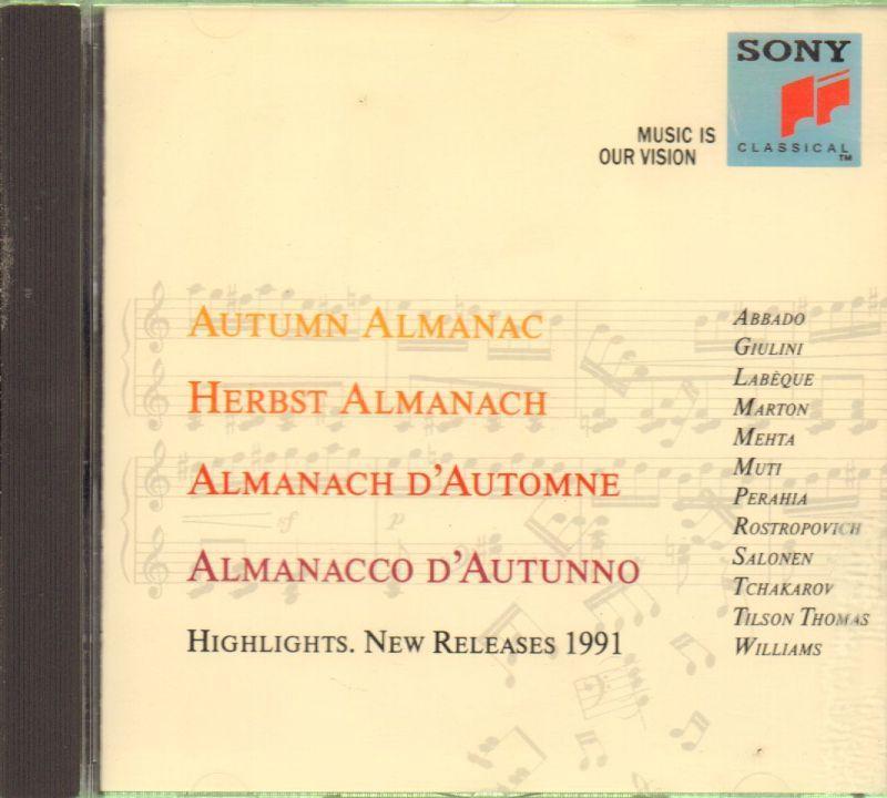 Various Classical(CD Album)Sony Herbst Almanach - New Releases 1991-New ...