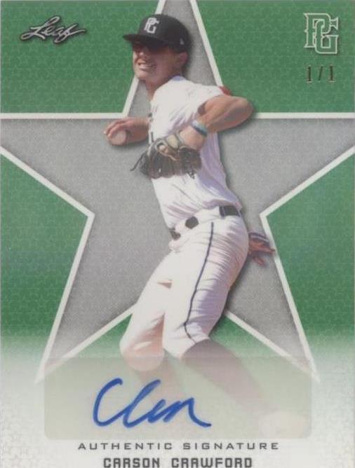 2020 Leaf Perfect Game National Showcase - Autographs Carson Crawford # ...