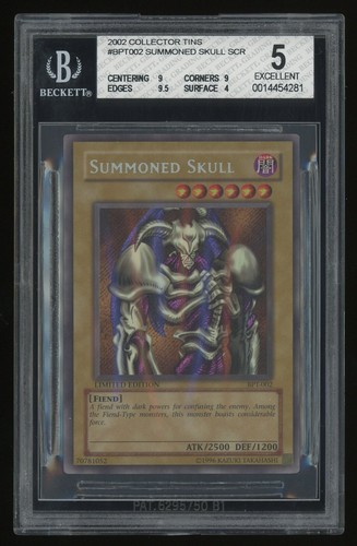 2002 YU-GI-OH! SUMMONED SKULL BPT-002 LIMITED EDITION BGS 5 EXCELLENT ...