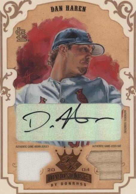 2004 Donruss Diamond Kings - Dan Haren #98 Bronze Framed Signatures /25 ...