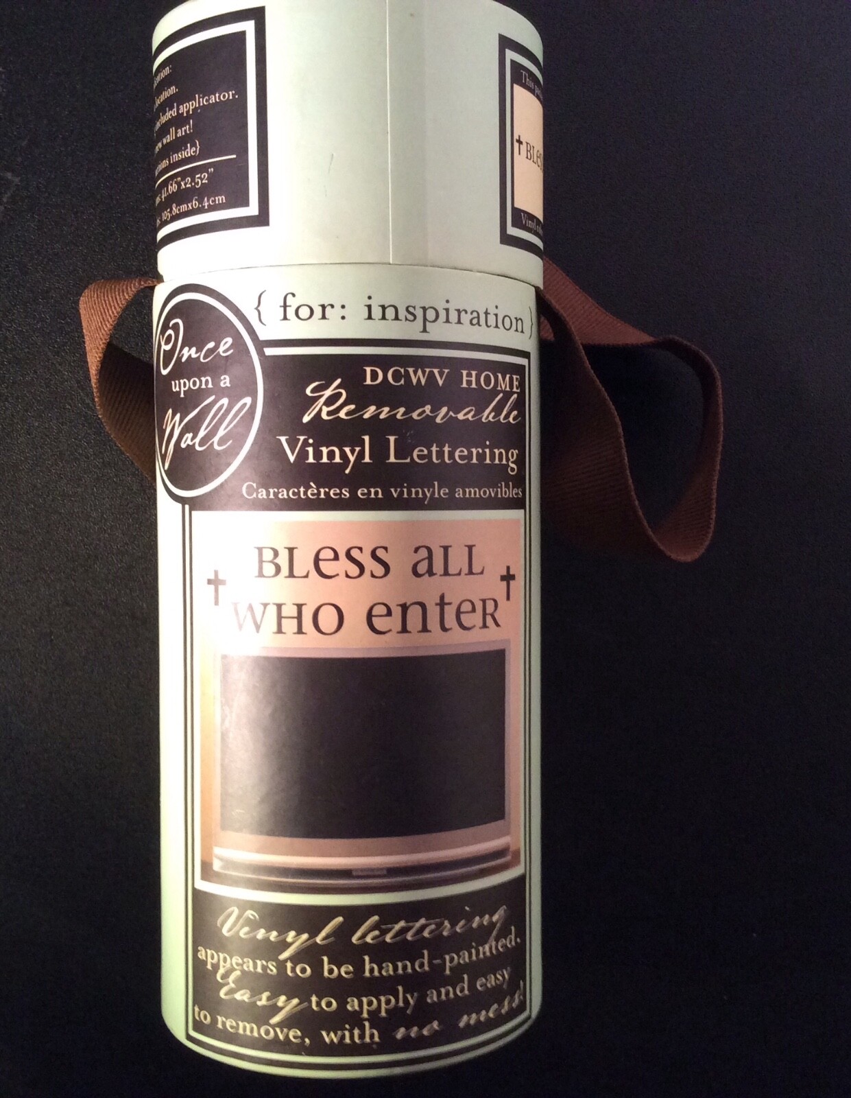 Once Upon A Wall DCWV Home Black Vinyl Lettering BLESS ALL WHO ENTER ...