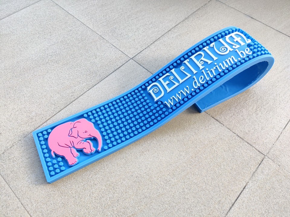 Delirium Rubber Drip Mat Bar Mats Spill Mat Bar Runner Beer Coasters ...