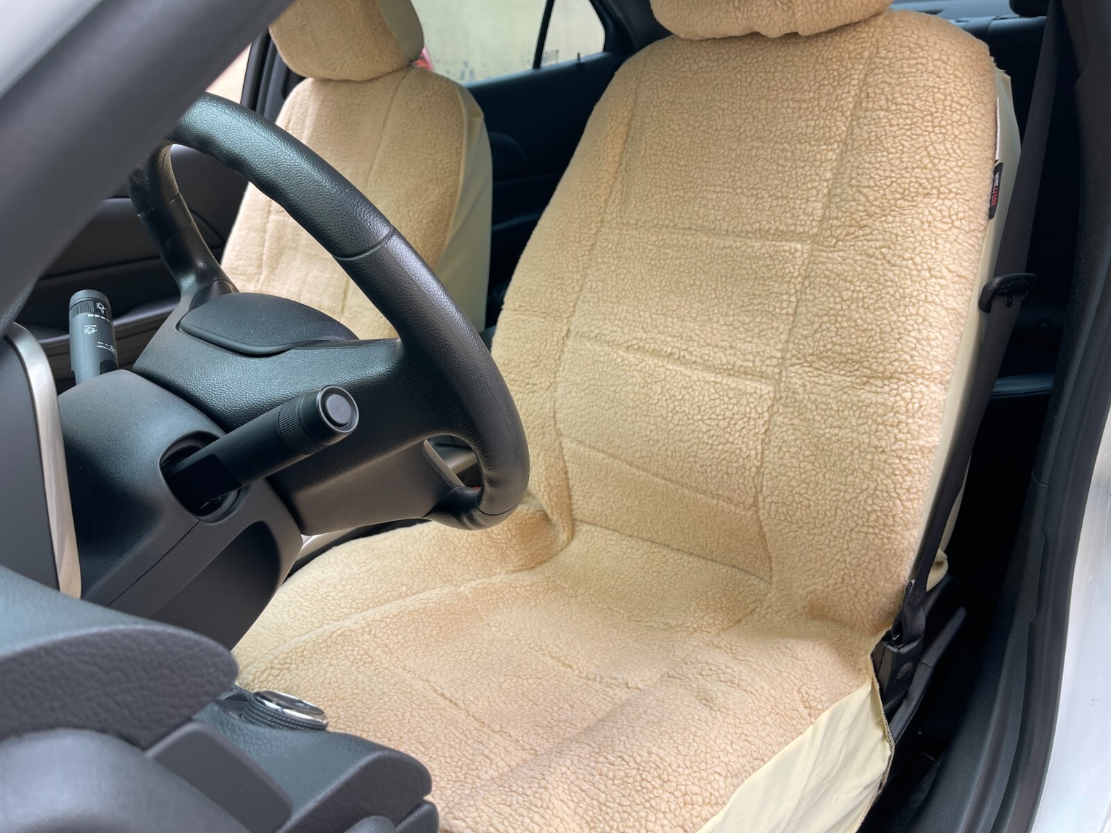 For Toyota FJ Cruiser Car Seat Covers Front Set Beige Faux Sheepskin ...