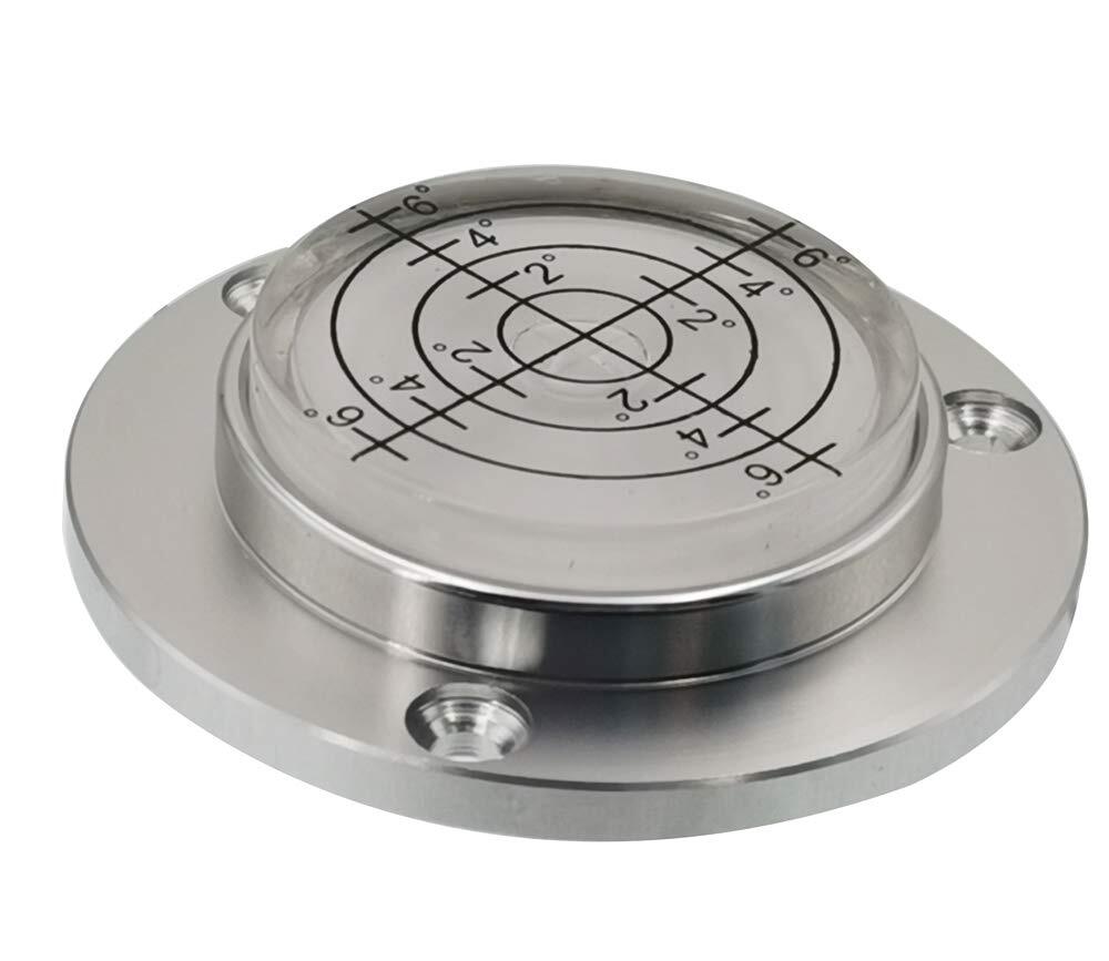 50X11.5mm Scale and with hole Aluminum Alloy Circular Bubble Level High ...