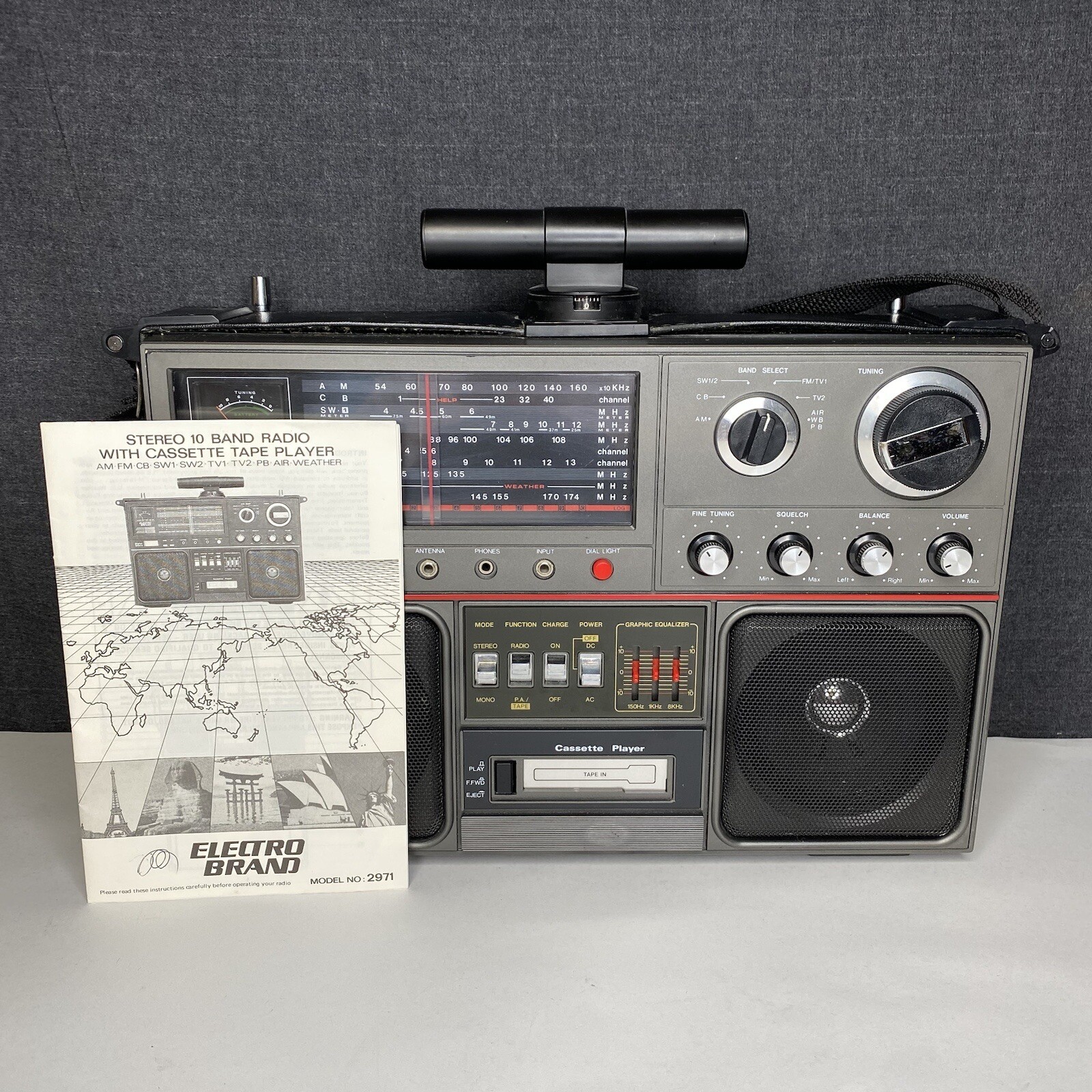 Electro BRAND Shortwave Radio Model 2971 Boombox for sale online | eBay