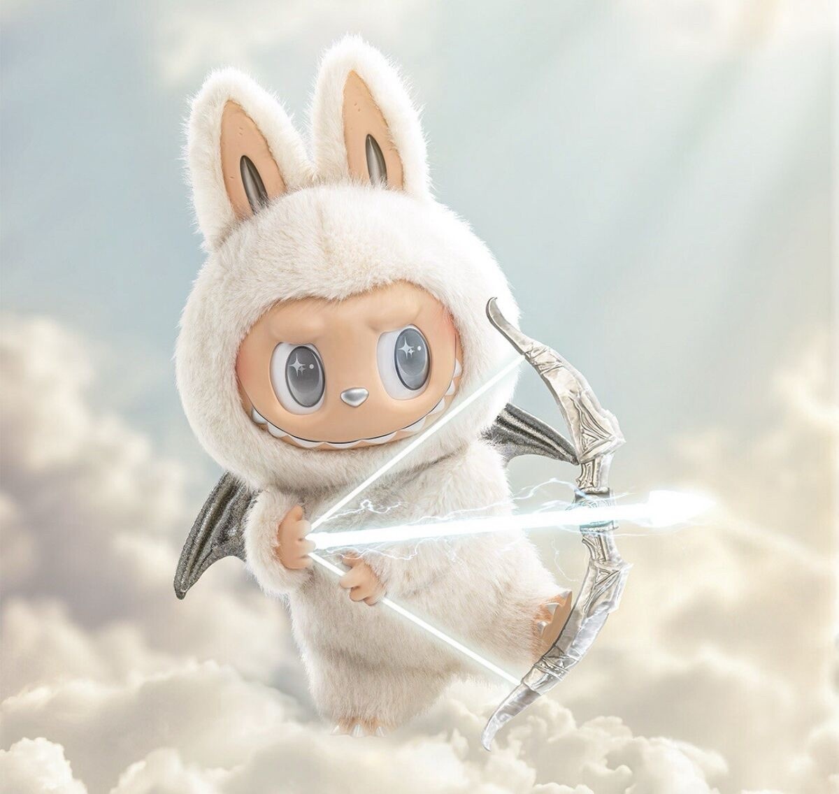 Pop Mart The Monsters Labubu Zimomo Angel in Clouds Figure Authentic ...