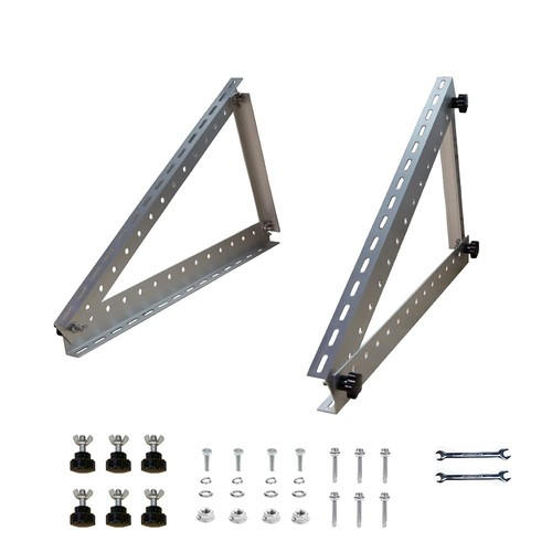 45in Adjustable Solar Panel Tilt Mount Brackets Kit Folding Tilt Legs ...