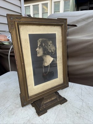 Vintage 1920’s Woman Photo W/ Art Deco Picture Frame By DAGUERRE STUDIO ...
