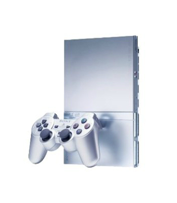 Sony PlayStation 2 Slim Launch Edition Satin Silver Console (SCPH ...