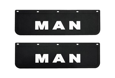 Set 2 pc Truck Mud Flaps for MAN TGX TGS TGA TGM TGL 3D Embossed 23.6x7 ...