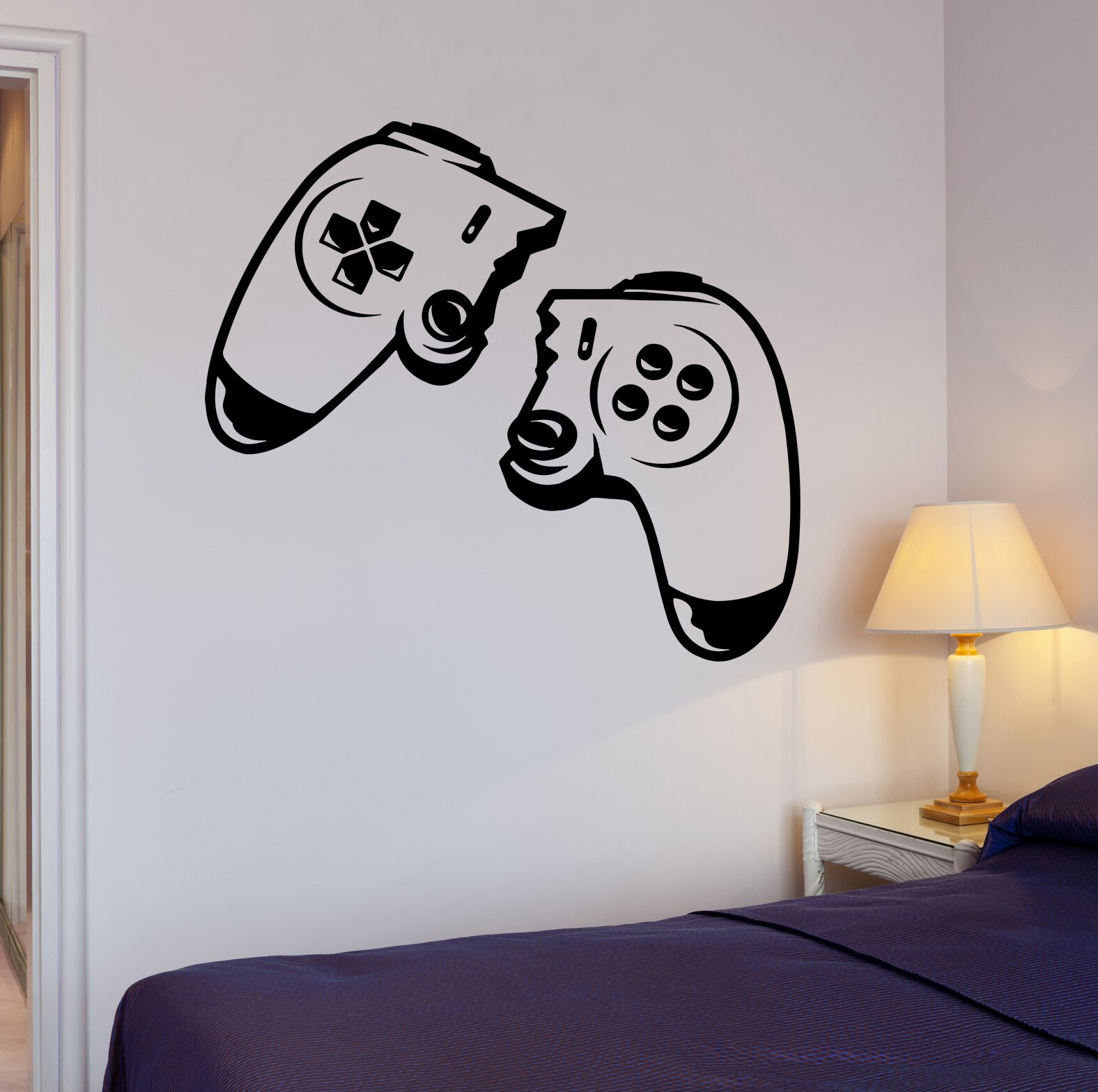 Wall Decal Broken Wireless Joystick Video Game Console Vinyl Sticker ...