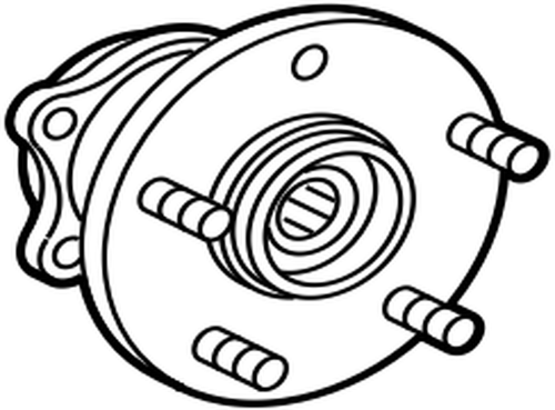 42450-76020 Toyota Hub & bearing assy, rear axle, rh 4245076020, New ...