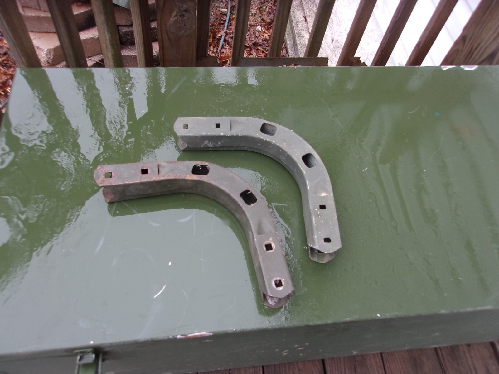 2...MILITARY SURPLUS M101 TRAILER BOW CORNERS US ARMY-NO UPRIGHTS OR ...