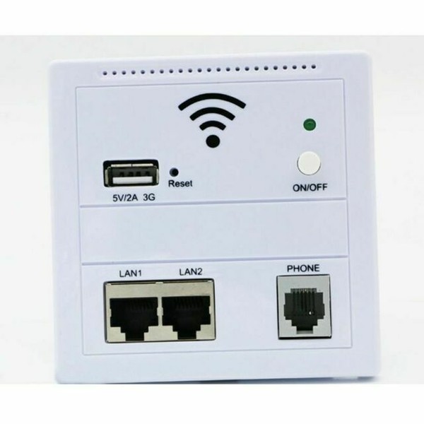 Embedded Wall Wireless Router Indoor WiFi Home Panel Rj11 2 LAN Port ...