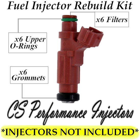 Fuel Injectors Rebuild Repair Kit fits HDB305F for 04-12 Mitsubishi 3 ...