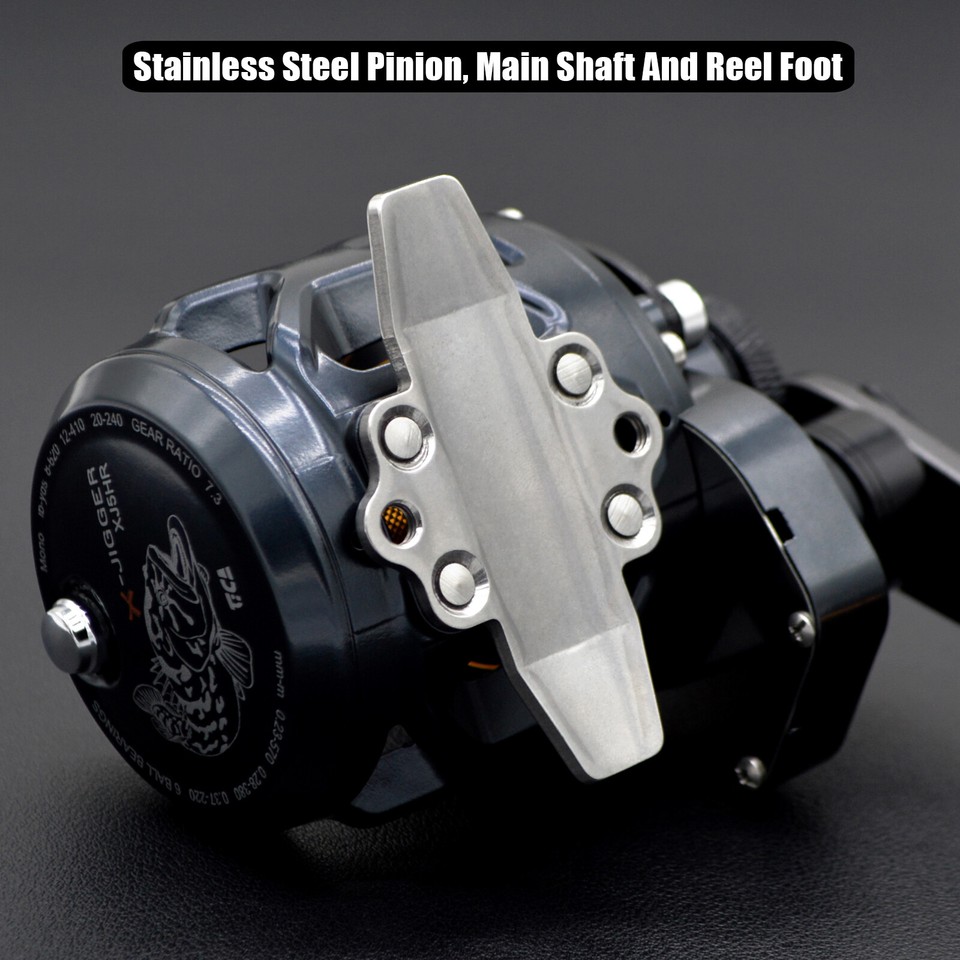 TICA X-Jigger Offshore Trolling Fishing Reel 22LB Lever Drag 42 IN Line ...