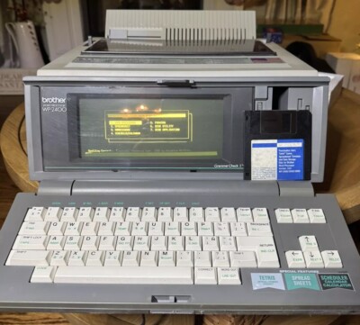 Vintage Brother WP-2400 Word Processor w/Floppy Disk Drive TESTED ...