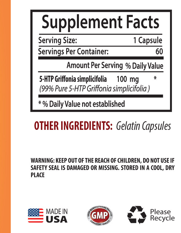 5 Htp Griffonia Seeds Powder - 5-HTP 100mg - Help In A Weight Control ...