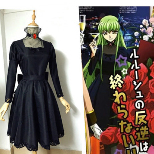 Code Geass C.C. banquet party Black Gown Dress cosplay costume | eBay