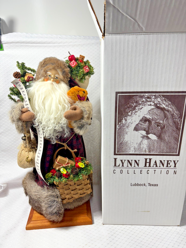 Vintage Lynn Haney Making His List Santa Figure 1998 #1628 w/ Box & Tags Signed | eBay