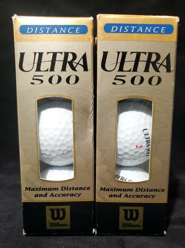 2pk (6) Wilson "Ultra 500" Distance Golf Balls Dimple Technology | eBay