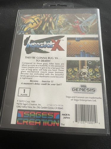 Insector X (Sega Genesis, 1990) 721337100019 | eBay